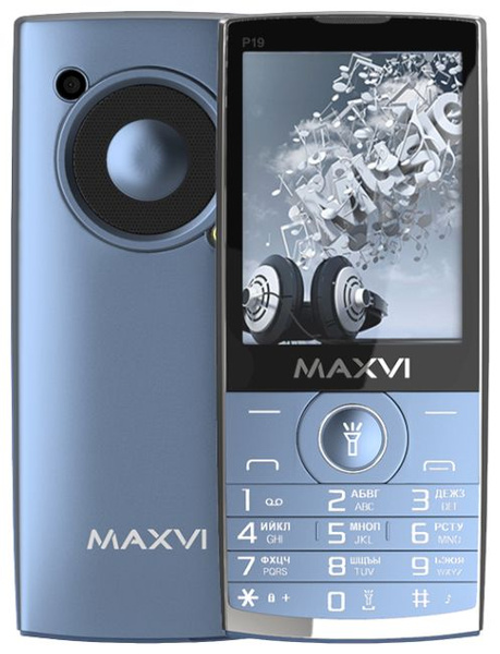 Мобильный телефон Maxvi Maxvi P19, синий - купить по выгодной цене в интернет-магазине OZON ...