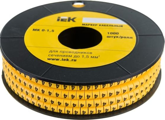 Маркировка для проводов IEK / ИЭК МК0 для кабеля сечением 1.5мм символ "4", 1000шт./ролл, UMK00 ...