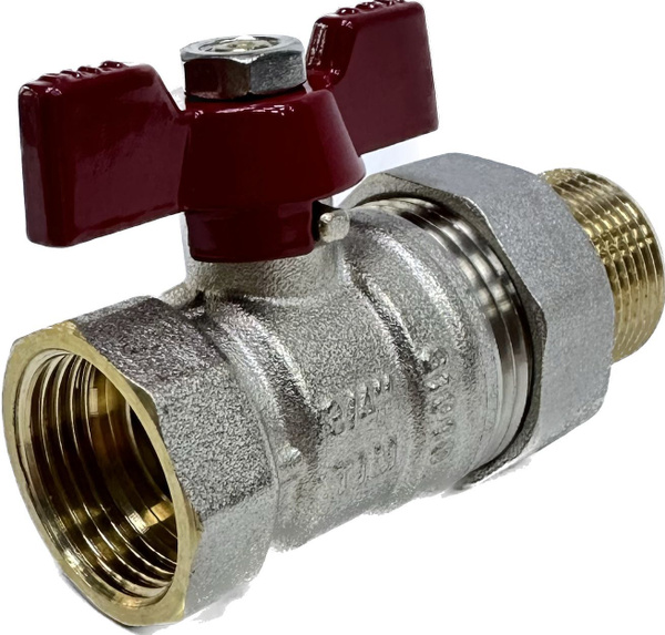 Кран шаровой с американкой 3/4" ВР/НР, TIM, BV200-3N - купить по низкой ...
