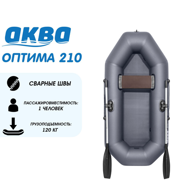 Лодка Аква-оптима 210 графит - купить по выгодной цене в интернет ...