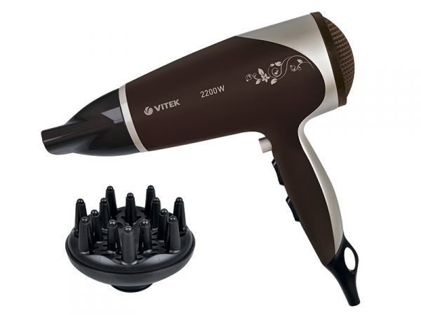 Фен Vitek VT-2327 2200Вт шоколадный купить на OZON по низкой цене (1712905367)
