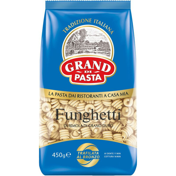 Макароны Grand Di Pasta Funghetti, 450г - купить с доставкой по ...