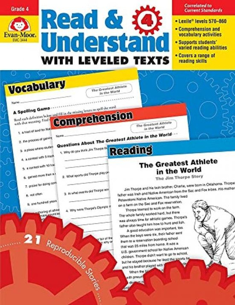 Read and Understand with Leveled Texts, Grade 4 - Teacher Reproducibles ...