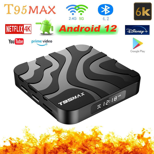 Медиаплеер T95Max, HDMI, RJ-45 Ethernet, USB, Android купить по низкой ...