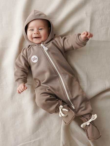 Комбинезон для новорожденных Bungly baby утепленный с начесом для ...