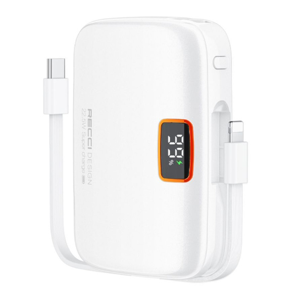 Внешний аккумулятор (Power Bank) RECCI RPB-P33 Genius 10000мАч, USB + Type-C, 22.5+PD20 Вт ...