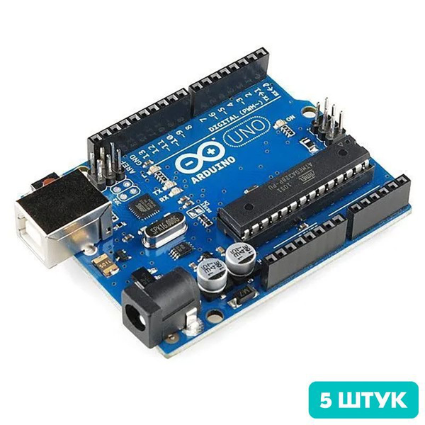Контроллер Arduino Uno R3 на Atmega328p Usb кабель 5 штук купить