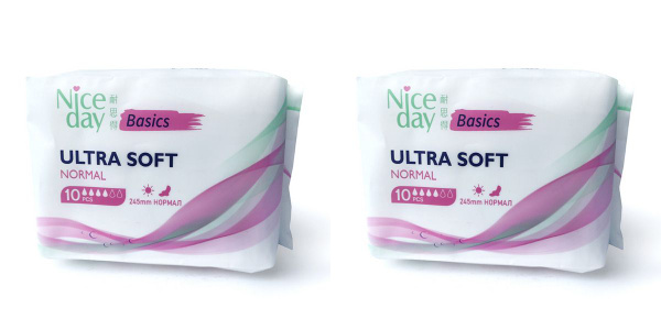 NICE DAY Прокладки гигиенические Ultra Soft Normal 10 шт, 2 уп ...