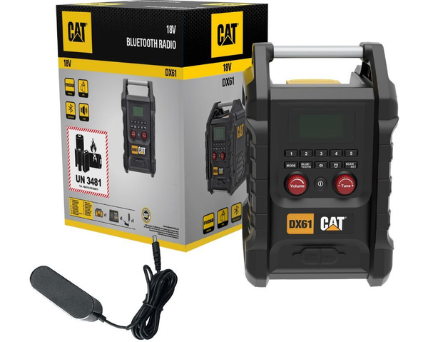Радиостанция Caterpillar DX61B BT 18V AUX - купить по доступным ценам в ...