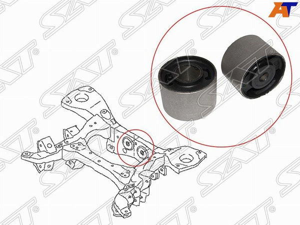 Сайлентблок крепления редуктора (комплект) NISSAN PATROL 62 10- SAT ...