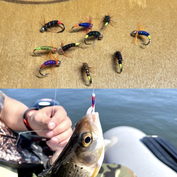 Характеристики Набор 10 шт - Рыболовные мушки для рыбалки, мухи на ...