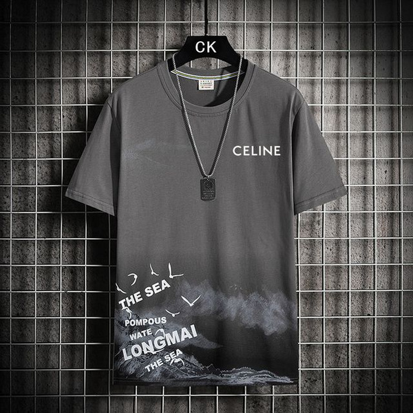 Футболка CELINE, размер 54, цвет серый - купить по выгодной цене в ...