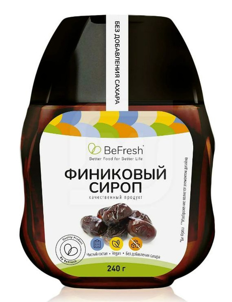 Сироп BeFresh Финиковый, 240 г - купить с доставкой по выгодным ценам в ...