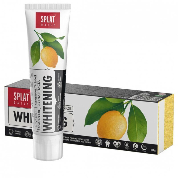 SPLAT Зубная паста Daily Whitening, 100 г - купить с доставкой по ...