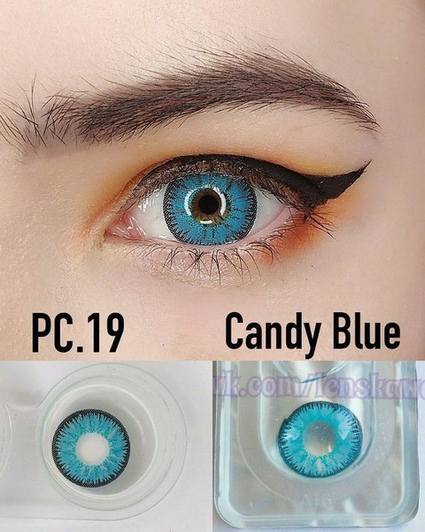 Голубые линзы Candy vision blue -6.00 - купить с доставкой по выгодным ценам в интернет-магазине ...