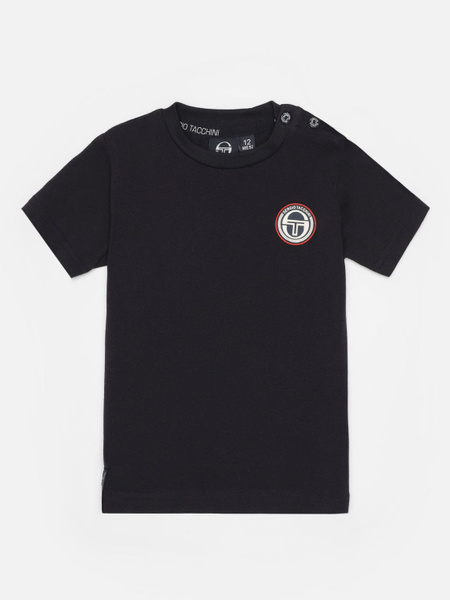 Футболка Sergio Tacchini, размер 92, цвет темно-синий, 95% хлопок; 5% ...