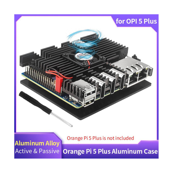 Алюминиевый корпус для Orange Pi 5 Plus - купить с доставкой по ...