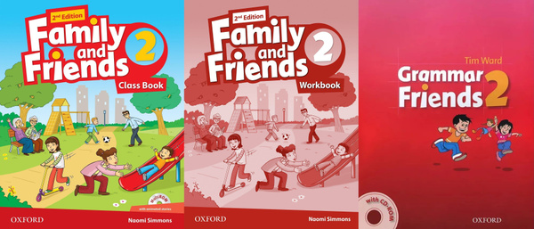 ПОЛНЫЙ КОМПЛЕКТ Family and Friends 2 + учебник грамматики Grammar ...