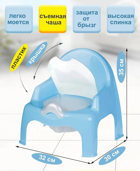Горшок детский для мальчика, девочки, для детей, ребёнка дорожный ...