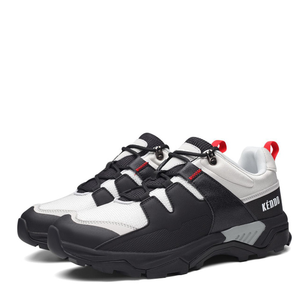 Ботинки Мужской Keddo серый, черный, размер 42 Демисезон 6 Шнурки Великобритания купить c ...