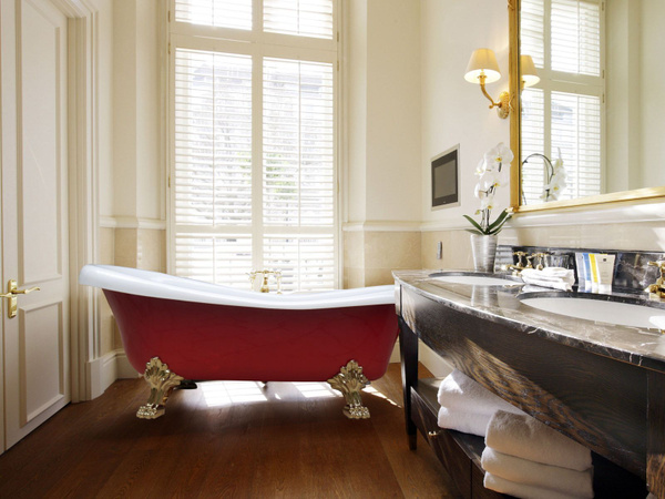 Ванна акриловая отдельностоящая на ножках Norro-5032 170х75 красная ...