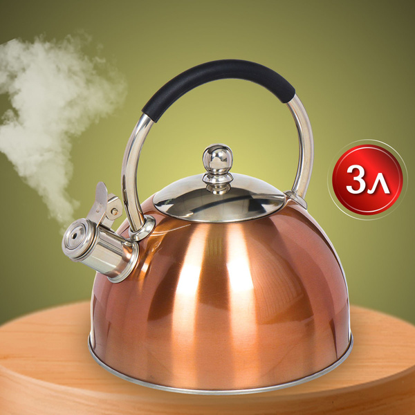 Чайник со свистком 3 л Daniks для газовой, индукционной плиты - купить ...