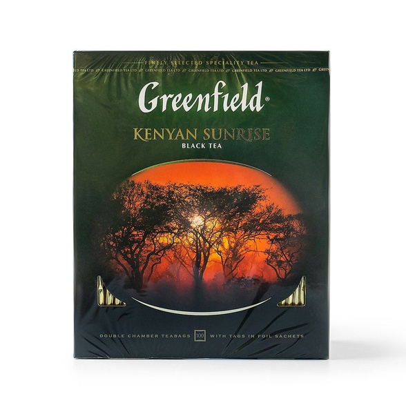 Чай черный Greenfield Kenyan Sunrise в пакетиках 2 г х 100 шт - купить ...