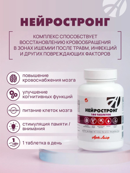 Нейростронг. Комплекс для улучшения мозгового кровообращения, 180 ...