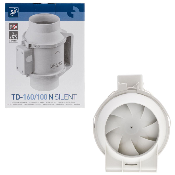 Вентилятор вытяжной канальный Soler&Palau TD-160/100 N SILENT - купить ...