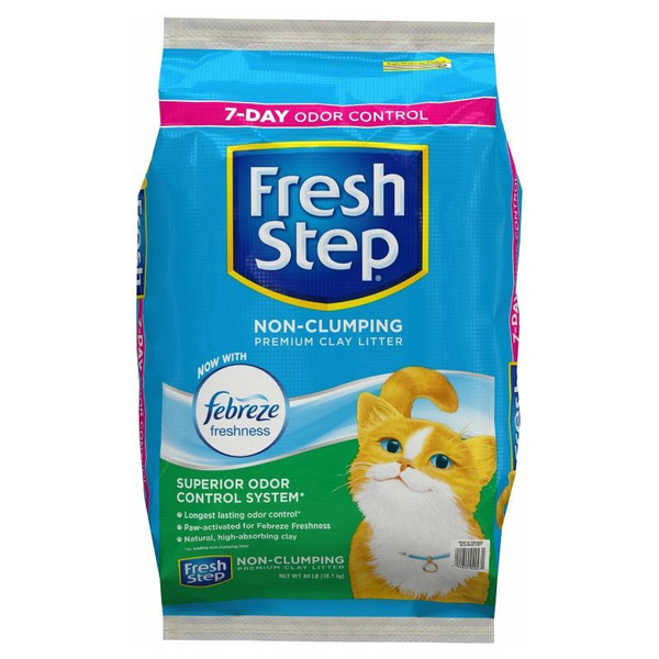 Описание Fresh Step Extra Non Clumping Впитывающий наполнитель 34.4 л ...