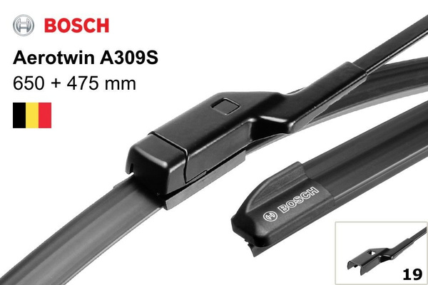 Комплект бескаркасных щеток стеклоочистителя Bosch 3397007309 - купить ...