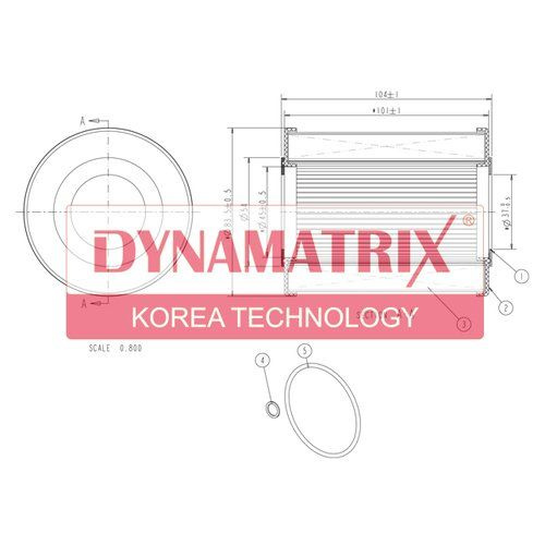 Фильтр масляный DYNAMATRIX-KOREA DOFX1541D - купить по выгодным ценам в ...