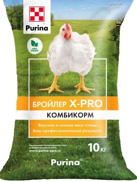 Purina комбикорм для бройлеров Стартер Purina X-PRO 10кг - купить с ...