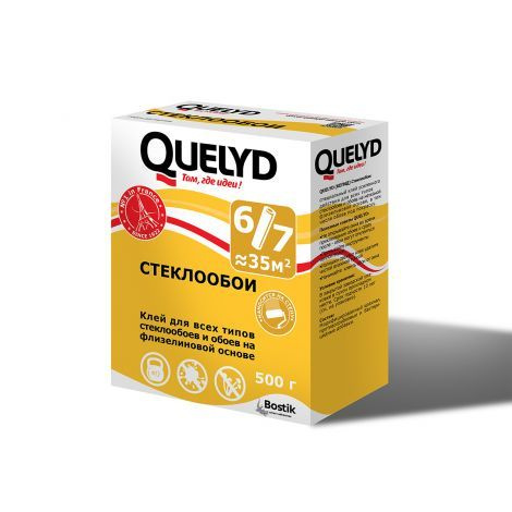 Клей для обоев Quelyd Стеклообои, 500 г. - купить по доступной цене в интернет-магазине OZON ...