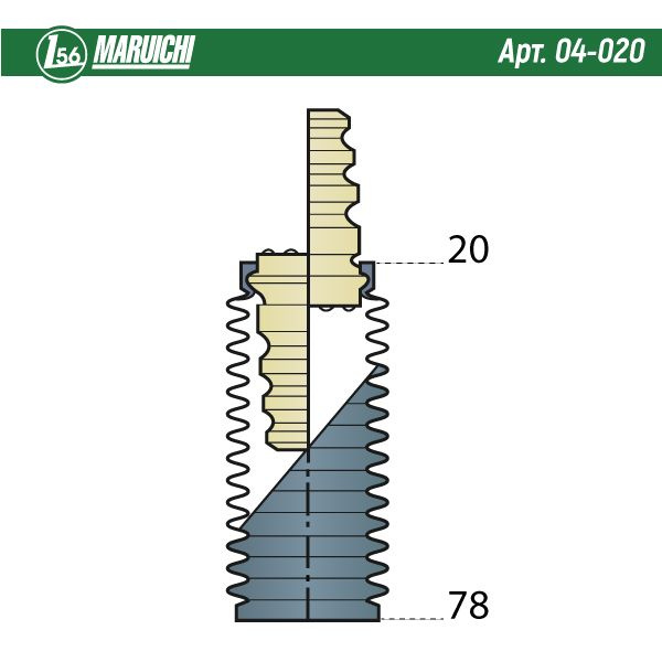 Пыльник - отбойник стойки Maruichi 04-020 - купить по доступным ценам в ...