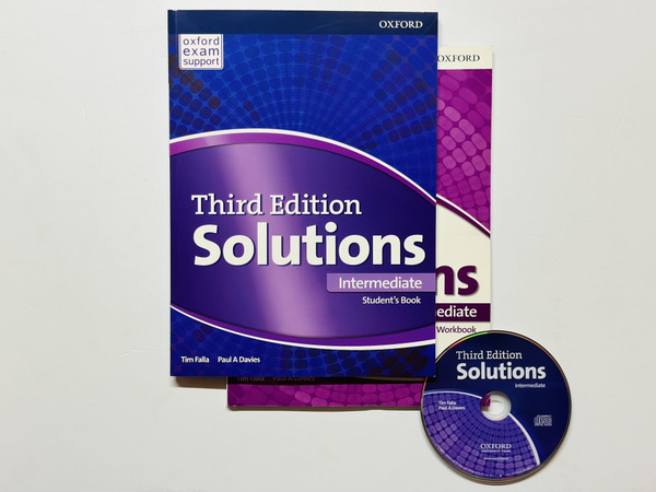 Solutions Intermediate Third Edition Комплект: Student's Book + Workbook + Диск | Falla Tim ...