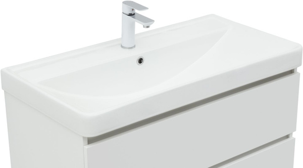 Мебельная раковина Aquanet 00301802x90.5 см, белый купить по доступной ...