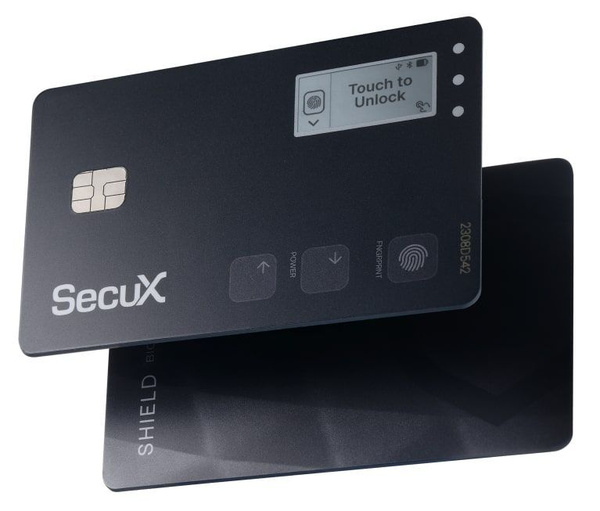 Аппаратный криптокошелек SecuX Shield Bio - холодный кошелек для ...