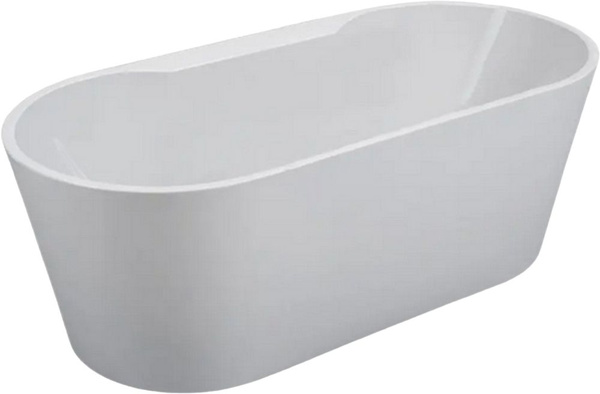 Акриловая ванна Cerutti Spa Martigano 170x80, отдельностоящая, овальная ...