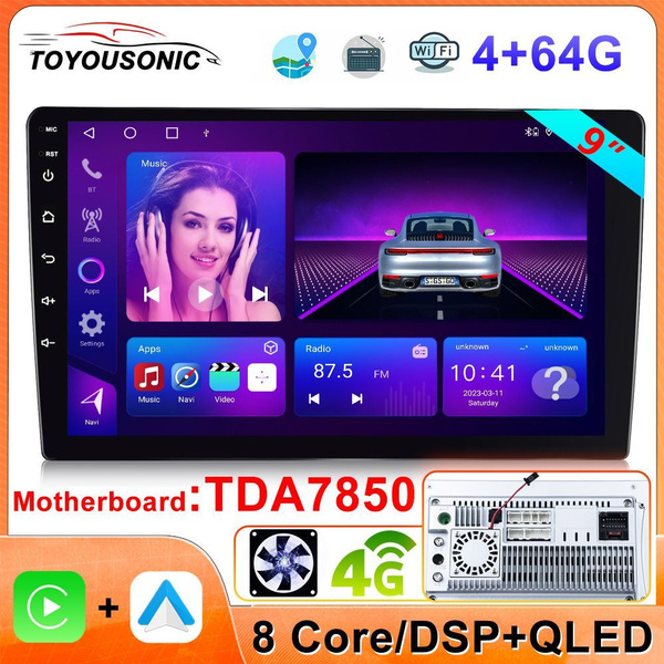 TOYOUSONIC Автомагнитола, диагональ: 9", 2 DIN, 4ГБ/64ГБ купить на OZON по низкой цене (1256761260)