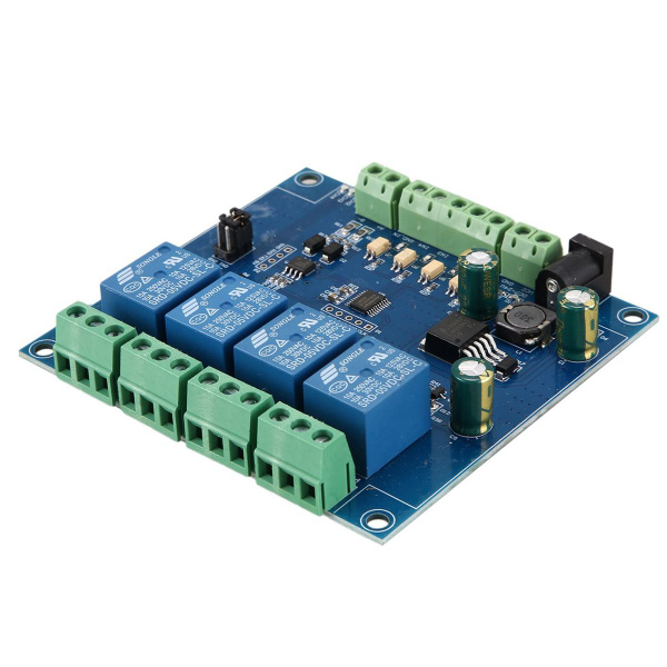 Стойкий 2x Modbus Rtu 4 канальный релейный модуль вход 485 Ttl Uart