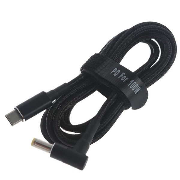 100 Вт PD USB Type C с разъемом под углом 90 градусов для подключения ...