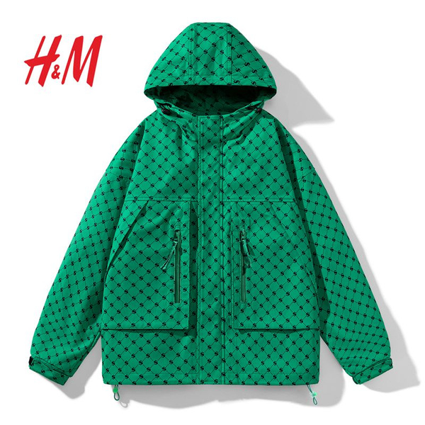 Пальто H&M, Зима, размер 56, цвет зеленый, Полиэфир - купить по ...