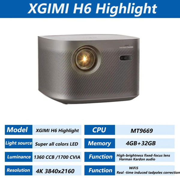 Проектор XGIMI H6 Highlighting купить по доступной цене с доставкой в интернет-магазине OZON ...