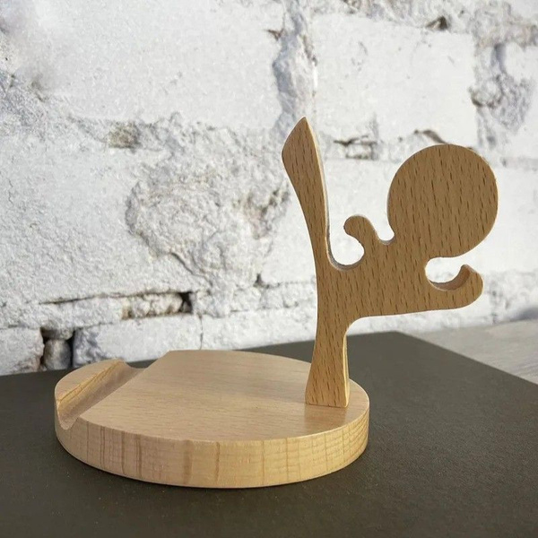 Подставка для телефона, планшета из дерева / Держатель деревянный ...