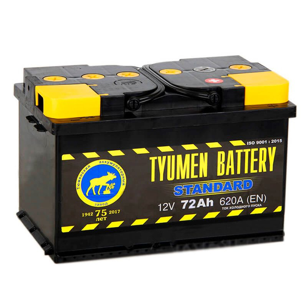 Аккумулятор автомобильный Tyumen Battery Тюмень 72 А.ч, низкий купить ...