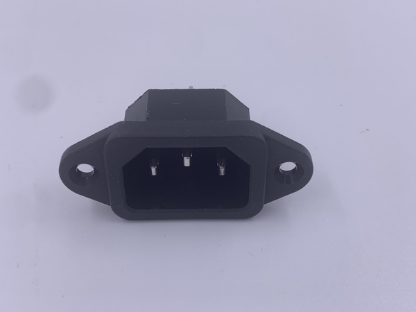 Разъем гнездо C14 IEC320 10A 250V на корпус внутреннее ("папа", вилка ...