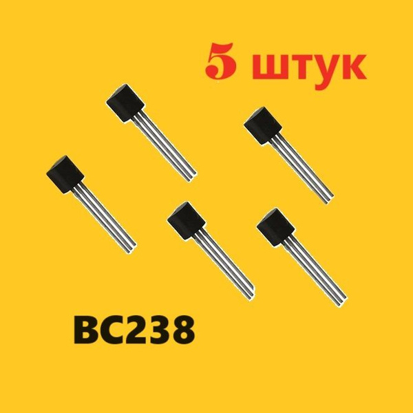 BC238B транзистор (5 шт.) TO92 BC238 схема BC239B характеристики ТО-92 ...