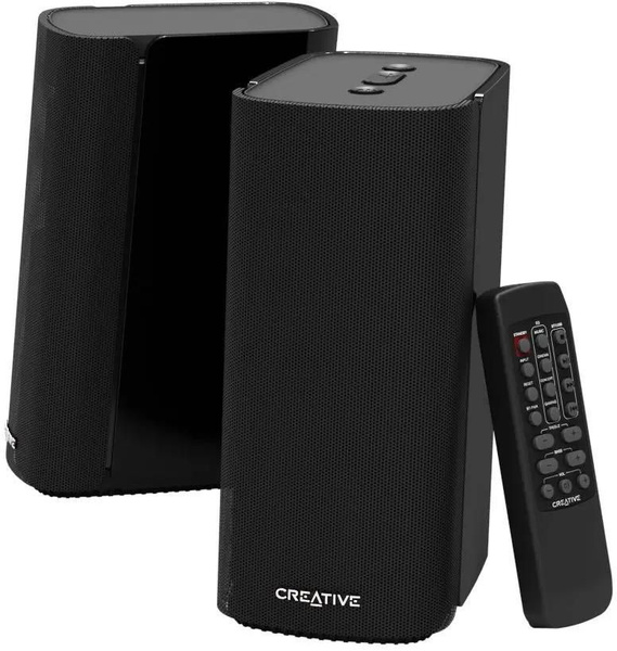 Беспроводная колонка Колонки Bluetooth Creative T100, 2.0, черный ...