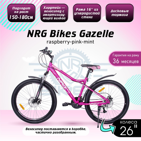 Велосипед NRG Bikes GAZELLE 26/16 raspberry-pink-mint - купить по ...